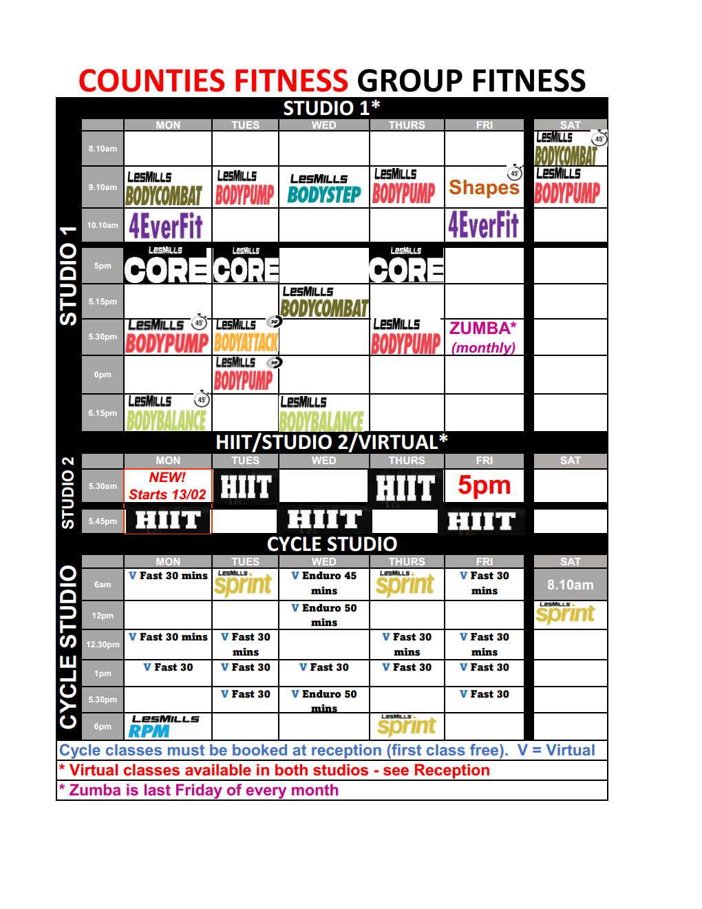 Flower Mound Cac Group Exercise Schedule | Best Flower Site